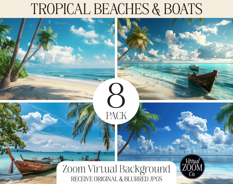Zoom Background Beach Zoom Virtual Background Beaches Zoom Tropical ...