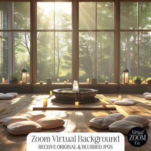 Zoom Background Yoga Retreat Wellness Retreat Weekend Spa Retreat Zoom Zen Calming Virtual ...