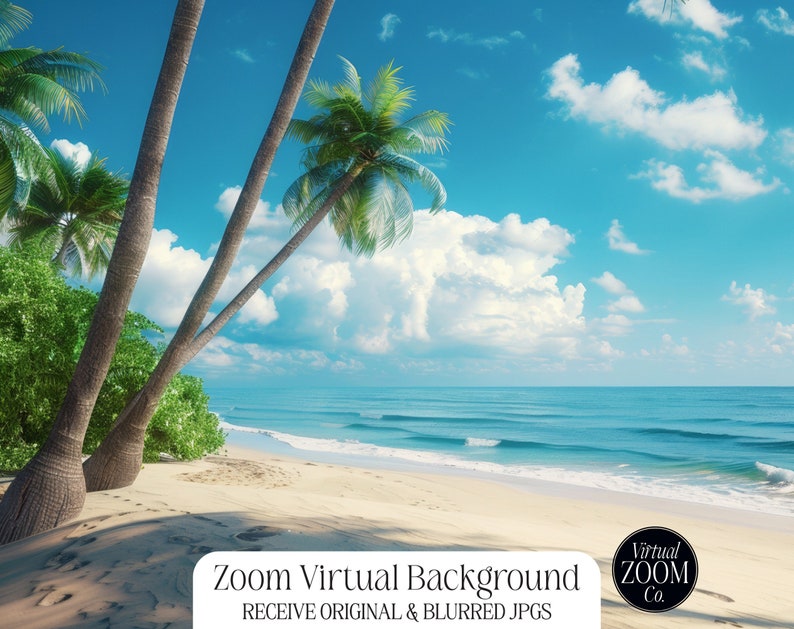 Zoom Background Beach Zoom Virtual Background Beaches Zoom Tropical ...