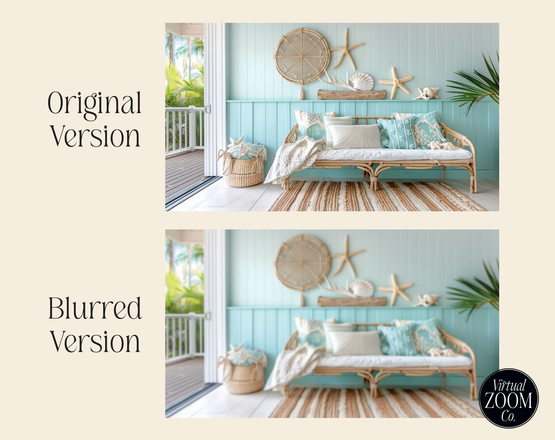 Zoom Background Coastal Beach Boho Home Beach House Zoom Background ...