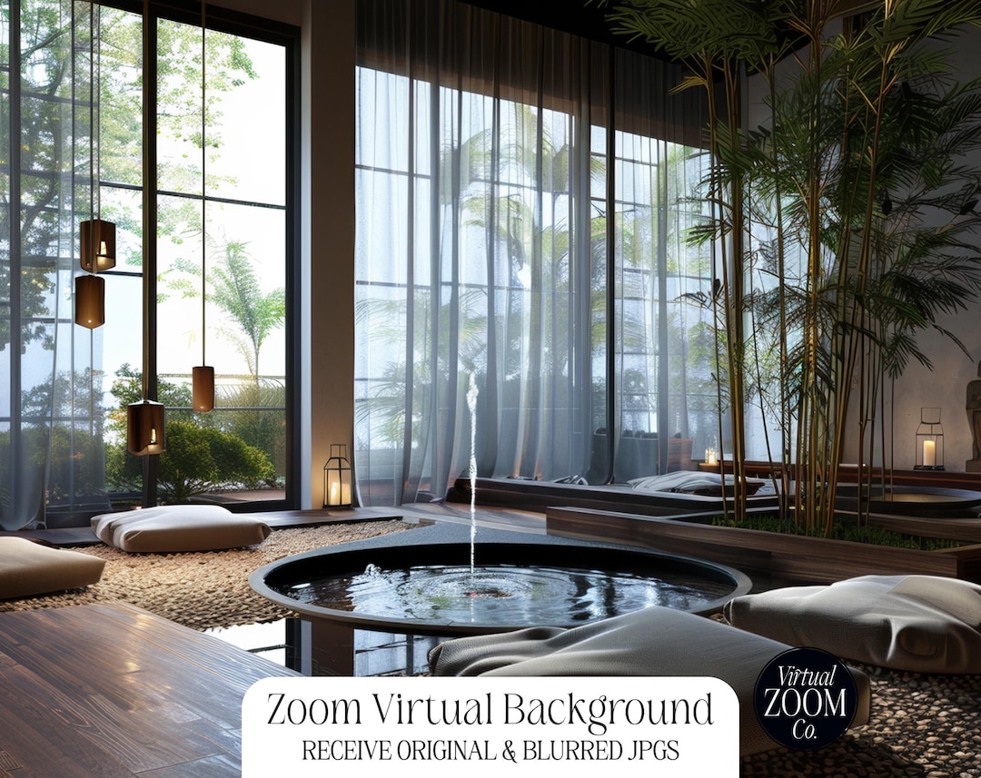 Zoom Background Wellness Retreat Zoom Virtual Background Zen Zoom Spa ...