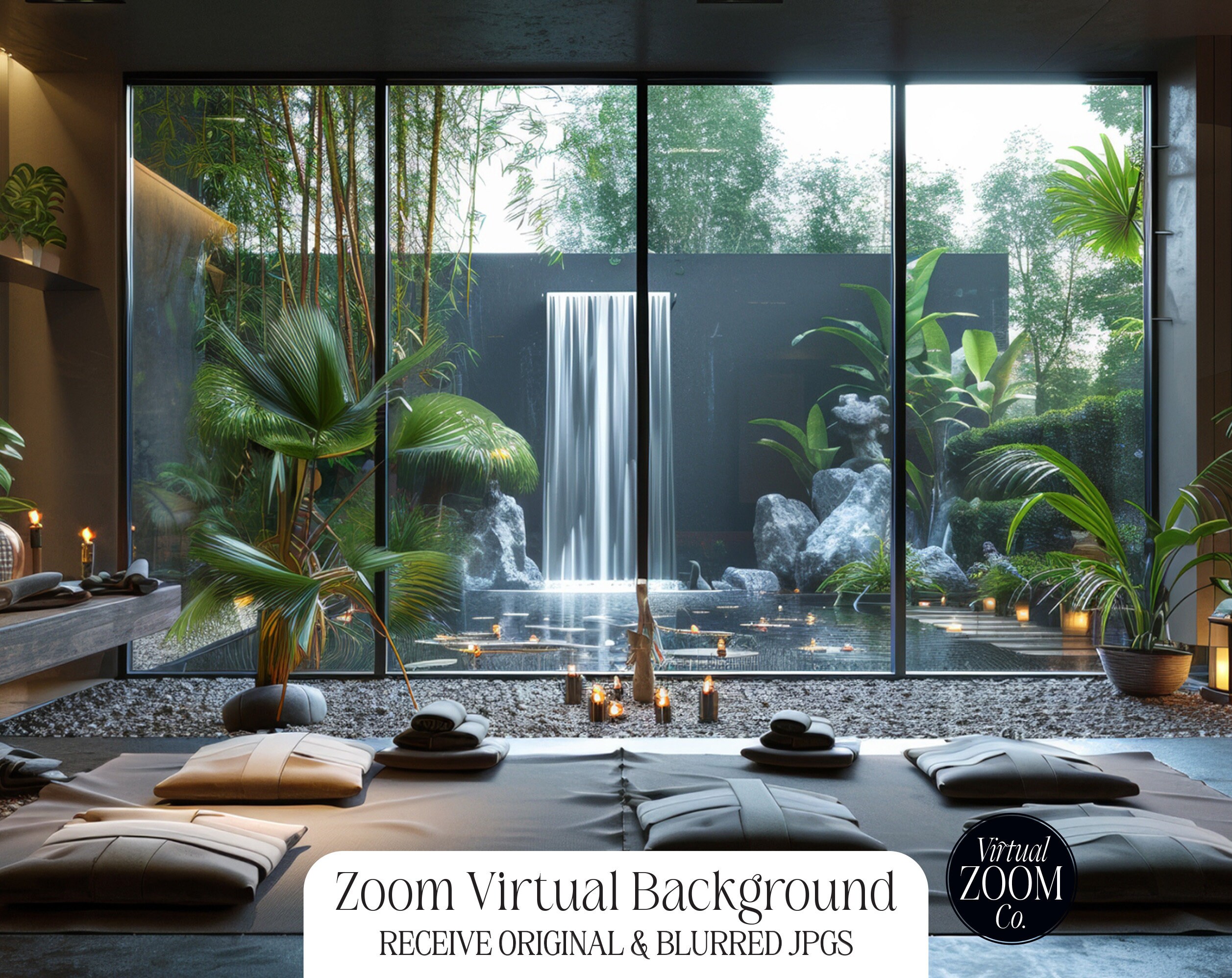 Zoom Background Wellness Retreat Zoom Virtual Background Zen Zoom Spa ...