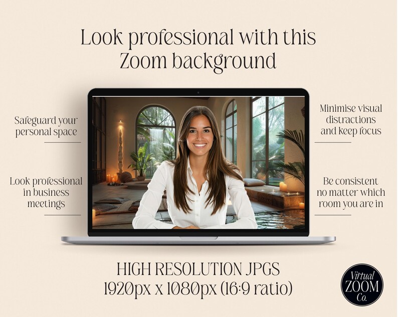 Zoom Background Wellness Retreat Zoom Virtual Background Zen Zoom Spa ...
