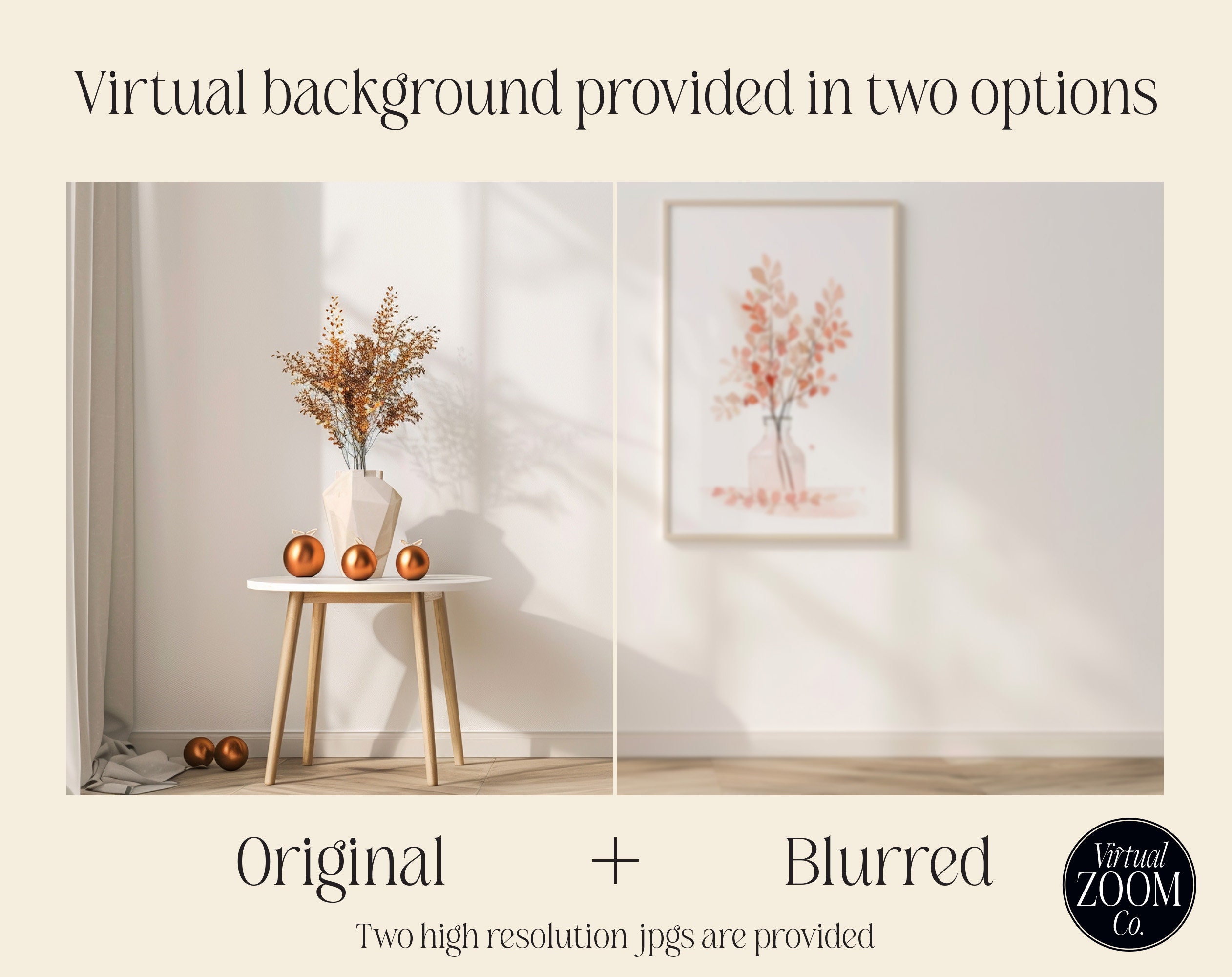 Zoom Background Professional Zoom Background Luxury Home Rose Gold Zoom ...