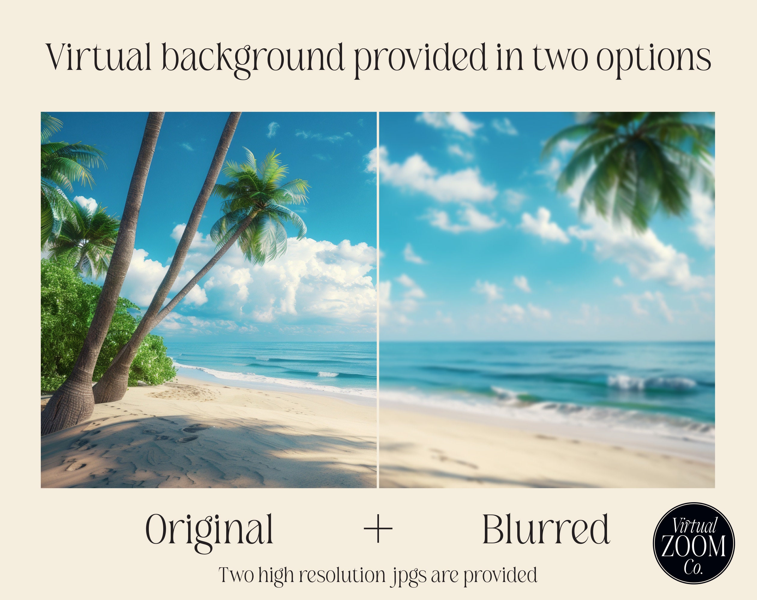 Zoom Background Beach Zoom Virtual Background Beaches Zoom Tropical ...