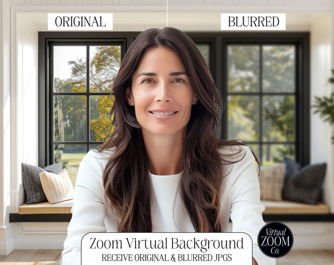 Zoom Background Window Seat Zoom Office Window View Zoom Black Styled ...