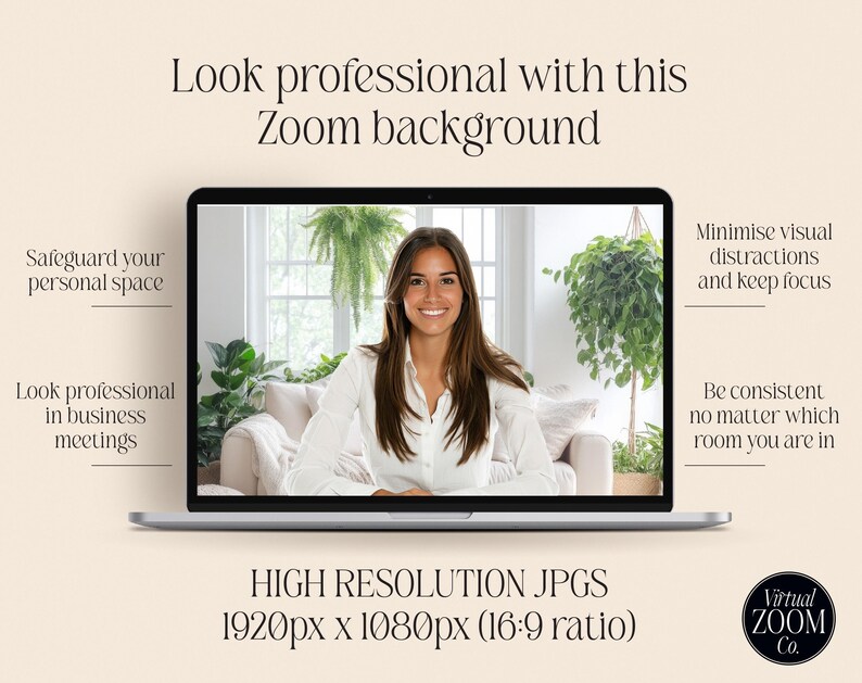 Zoom Background Plant Room Professional Zoom Window View Background ...