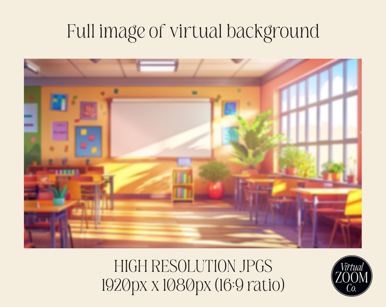 Zoom Background School Classroom Zoom Teacher Virtual Classroom School ...