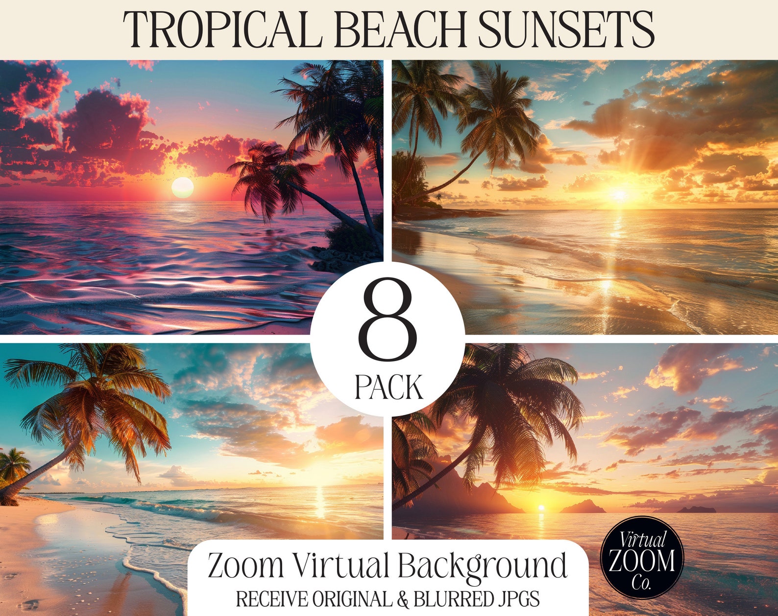 Zoom Background Beach Sunsets Zoom Virtual Background Beaches Zoom ...