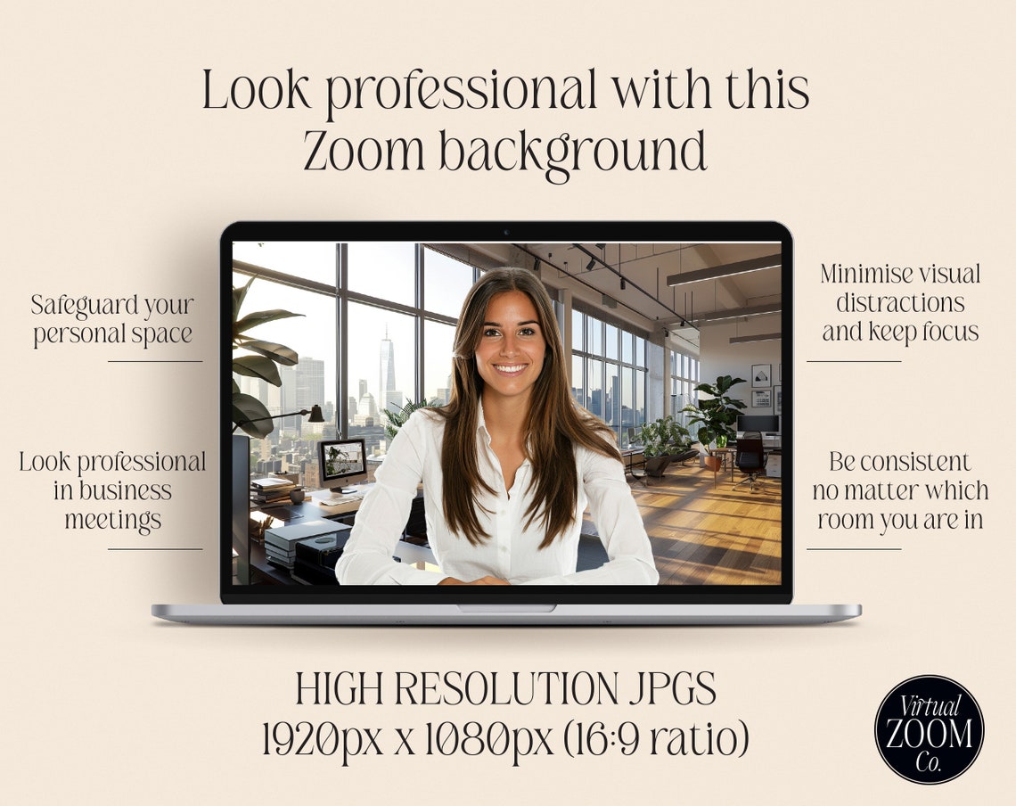 Zoom Background, Professional Zoom Background, Corporate Office Zoom ...