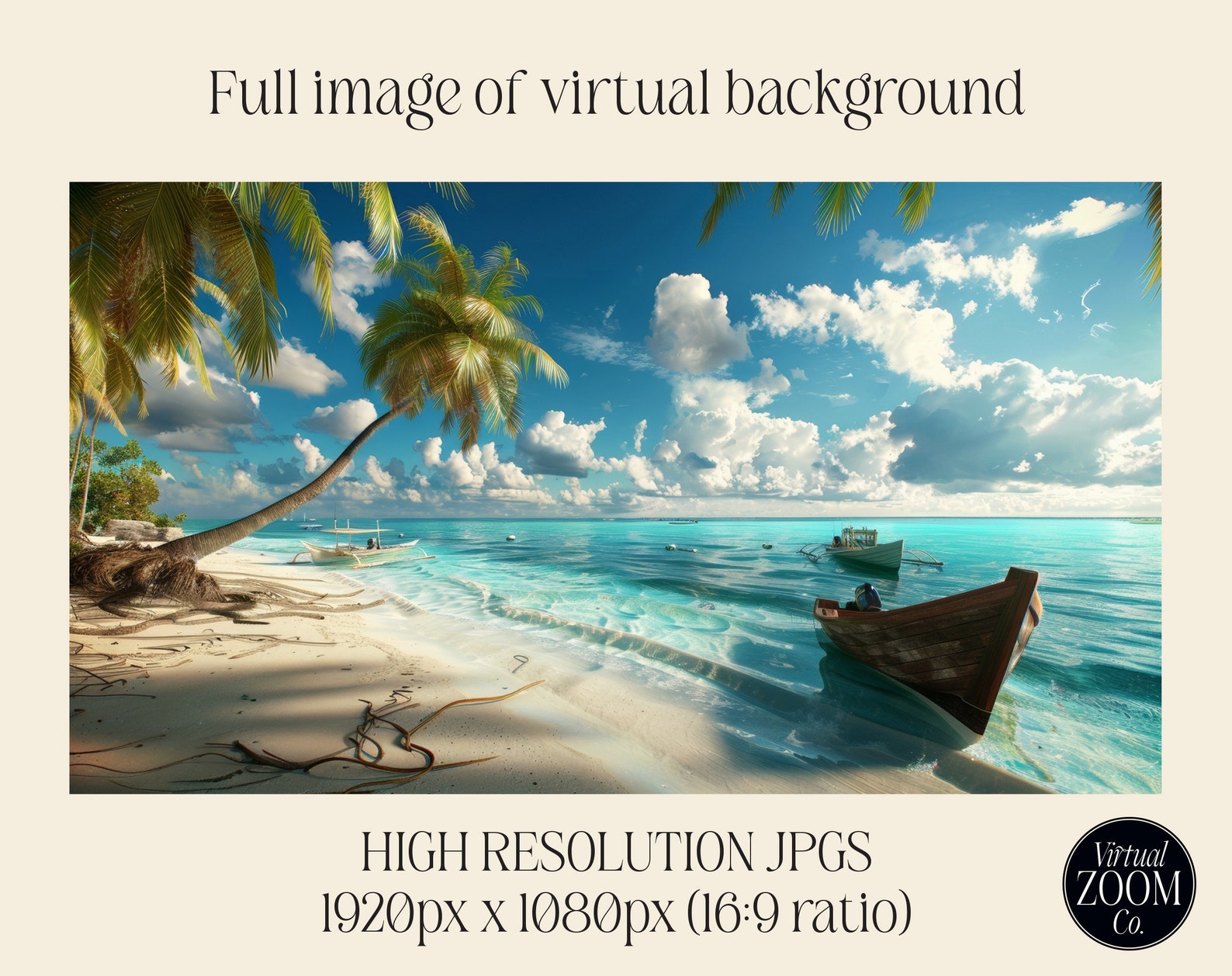 Zoom Background Beach Zoom Virtual Background Beaches Zoom Tropical ...