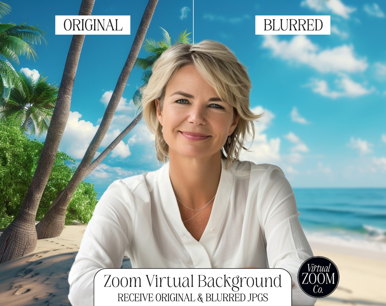 Zoom Background Beach Zoom Virtual Background Beaches Zoom Tropical ...