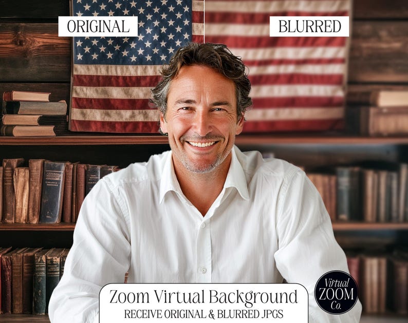 Zoom Background American Background 4th of July Professional Zoom ...