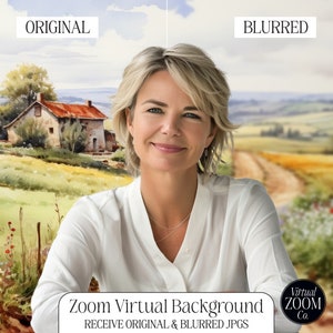 Zoom Background Country Farm Zoom Farm Painting Countryside Art Virtual ...