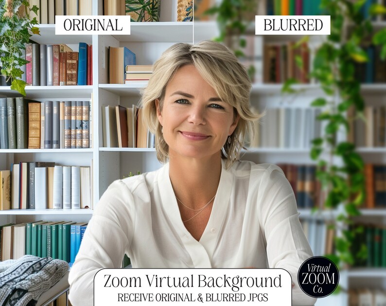Zoom Background Colored Books on Bookshelf Zoom Professional Zoom Photo ...