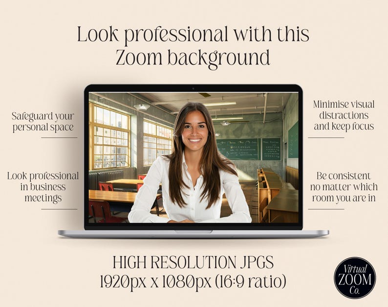 Zoom Background School Classroom Zoom Teacher Virtual Classroom School ...