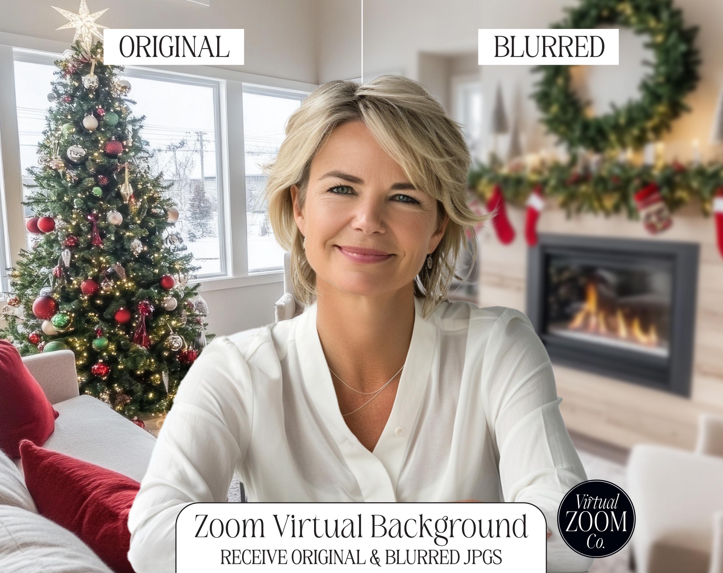 Zoom Background Christmas Zoom Winter Home Virtual Background Christmas ...