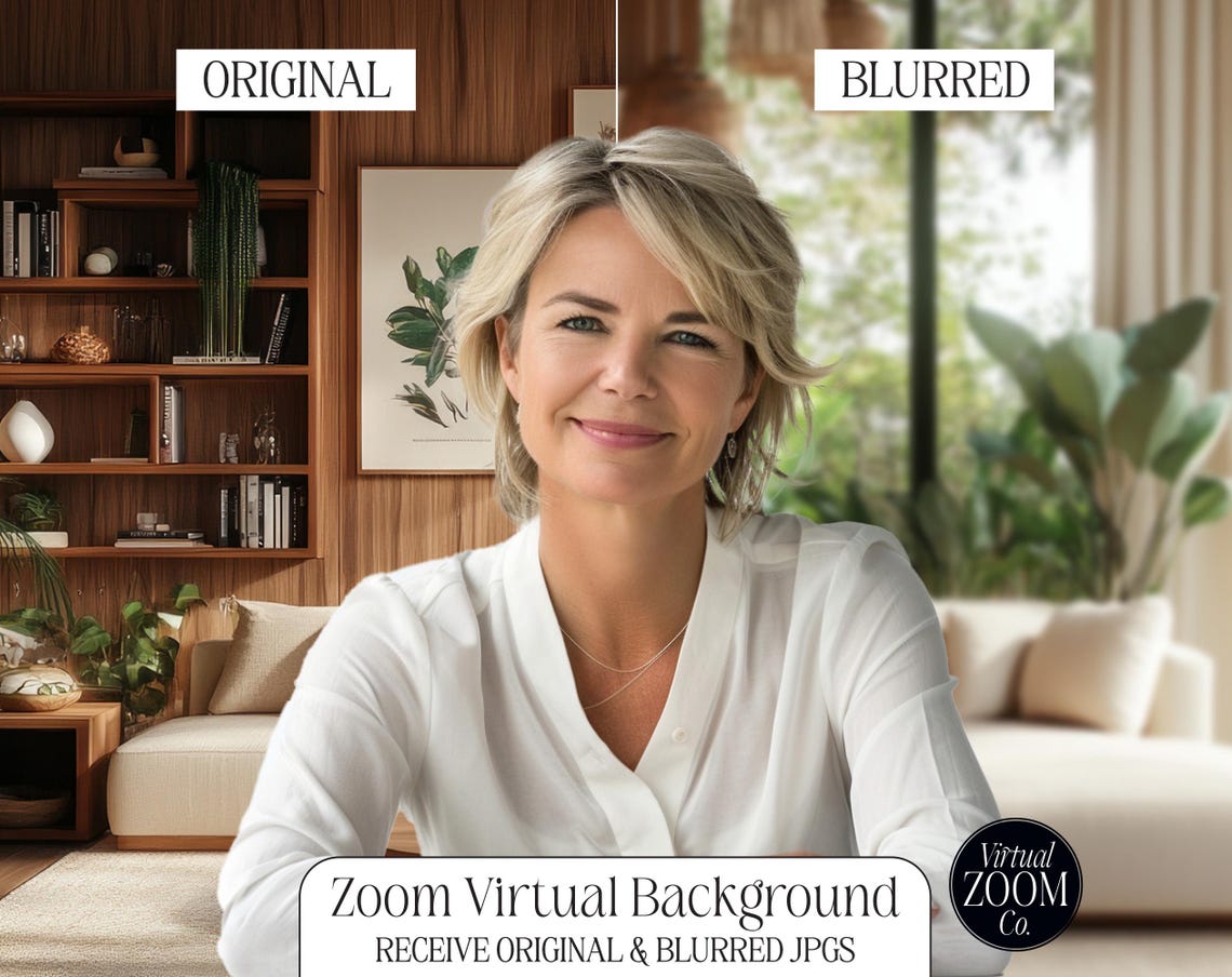 Zoom Background Wall Art Family Room Professional Zoom Background Home ...