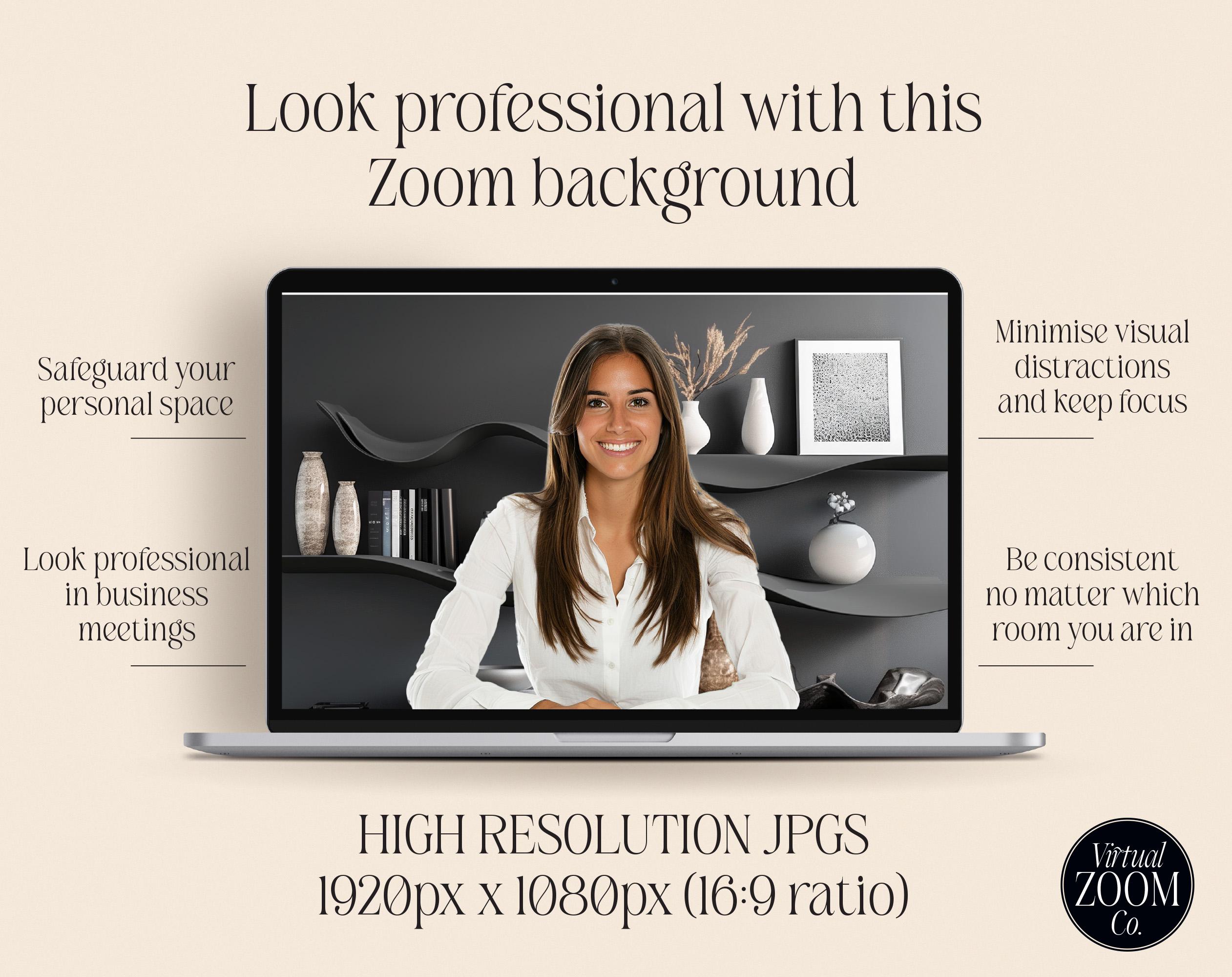 Zoom Background Black Zoom Home Office Virtual Background Black Room ...