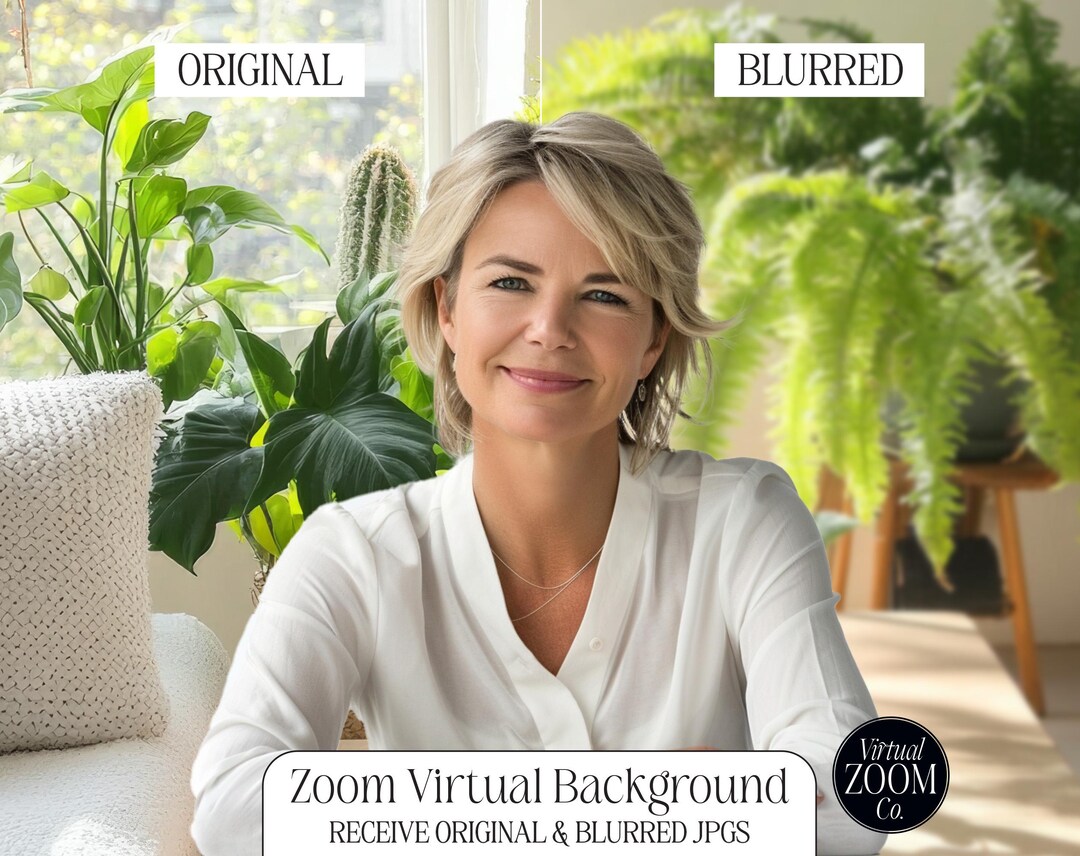 Zoom Background Plant Room Professional Zoom Window View Background ...