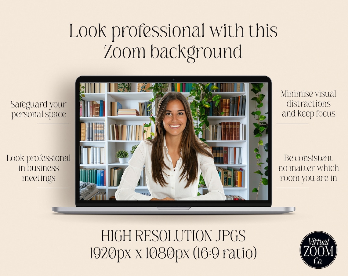 Zoom Background, Colored Books on Bookshelf, Bookshelf Zoom ...