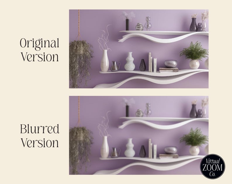 Zoom Background Purple Zoom Home Office Virtual Background Purple Room ...