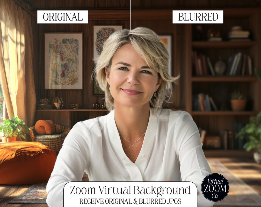 Zoom Background Family Room Professional Zoom Background Wall Art Home ...