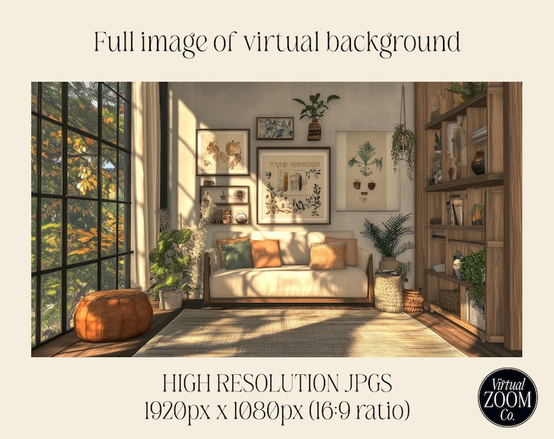 Zoom Background Wall Art Family Room Professional Zoom Background Home ...