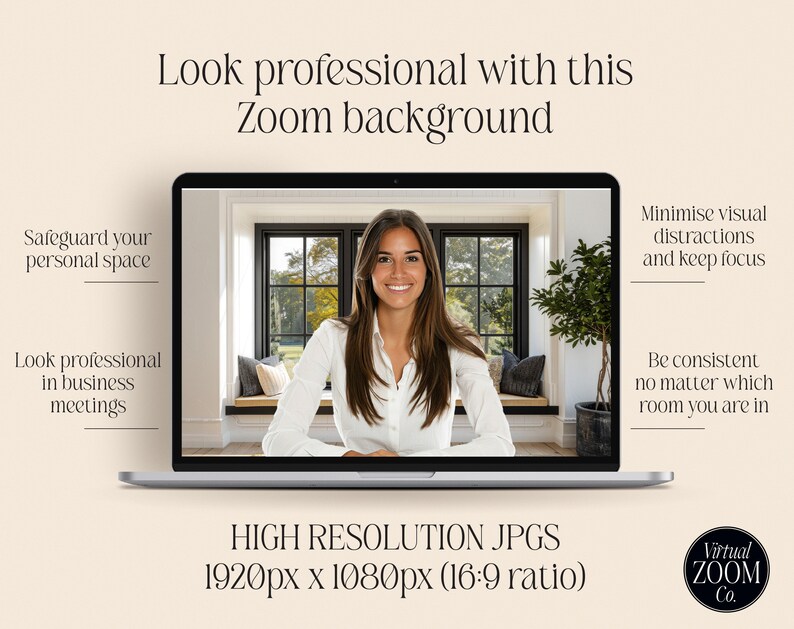 Zoom Background Window Seat Zoom Office Window View Zoom Black Styled ...