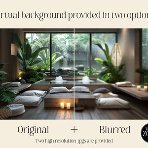 Zoom Background Yoga Retreat Wellness Retreat Weekend Spa Retreat Zoom Zen Calming Virtual ...