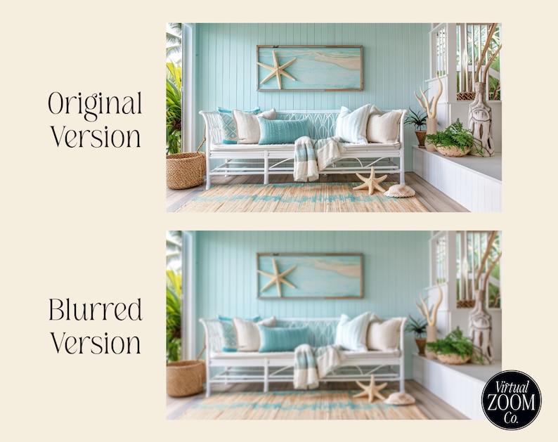 Zoom Background Coastal Beach Boho Home Beach House Summer Beach Home ...