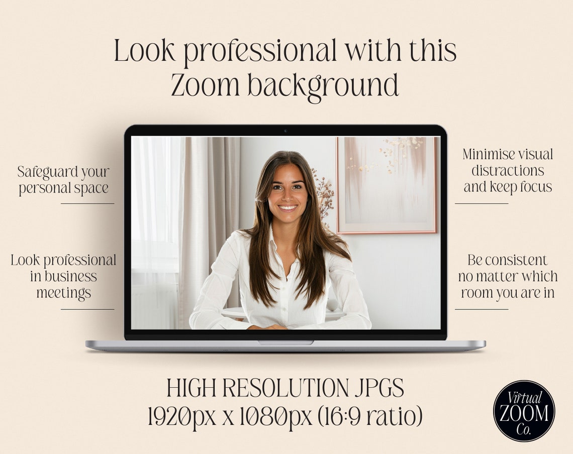 Zoom Background, Professional Zoom Background, Luxury Home, Wall Art ...