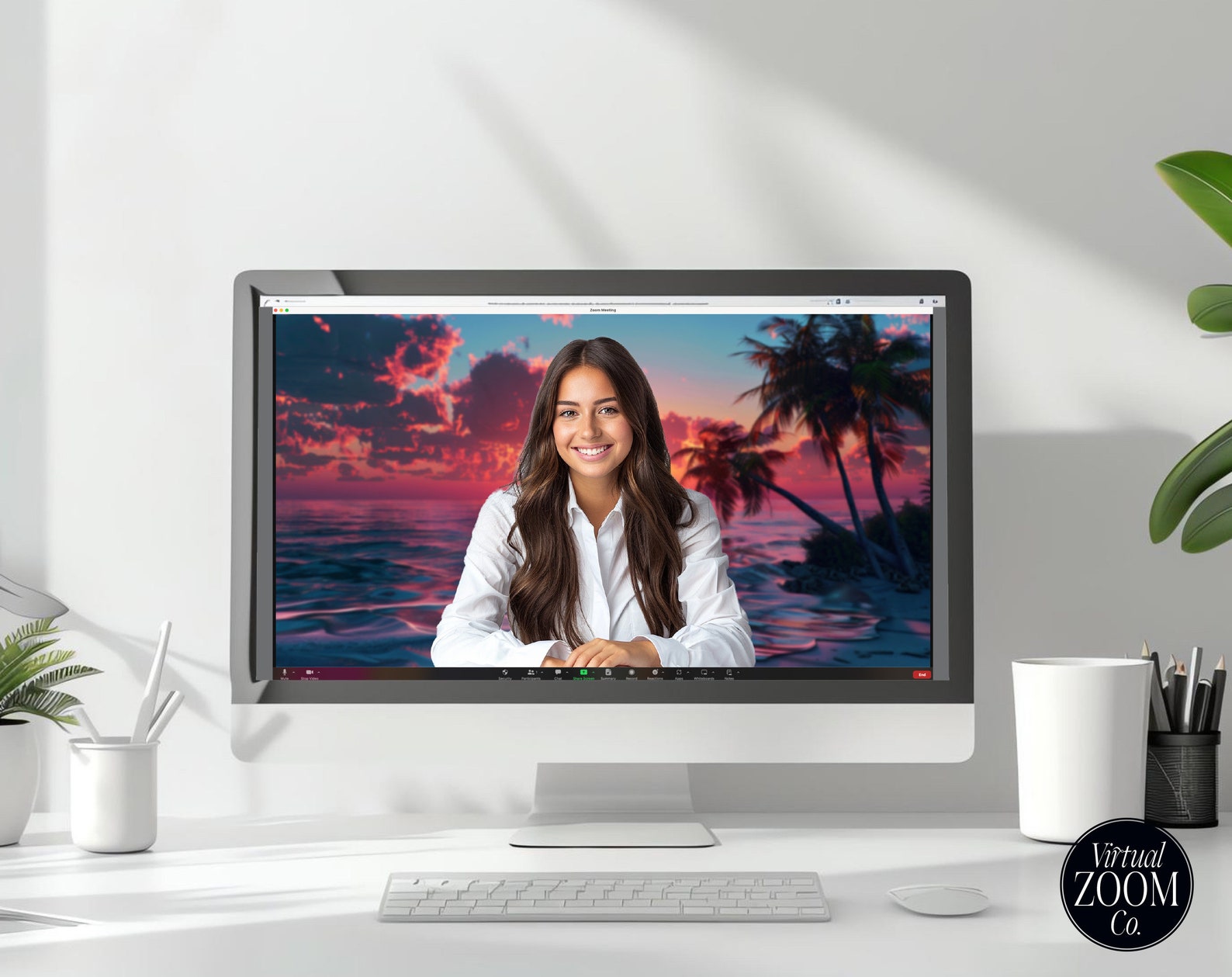 Zoom Background, Sunset Zoom Background, Virtual Background, Zoom ...