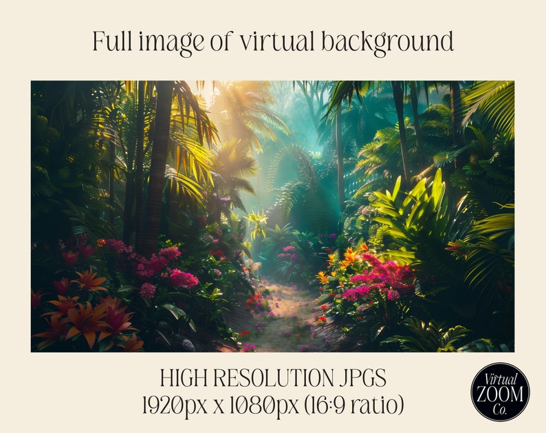 Zoom Background Nature Zoom Office Background Tropical Plants Zoom ...