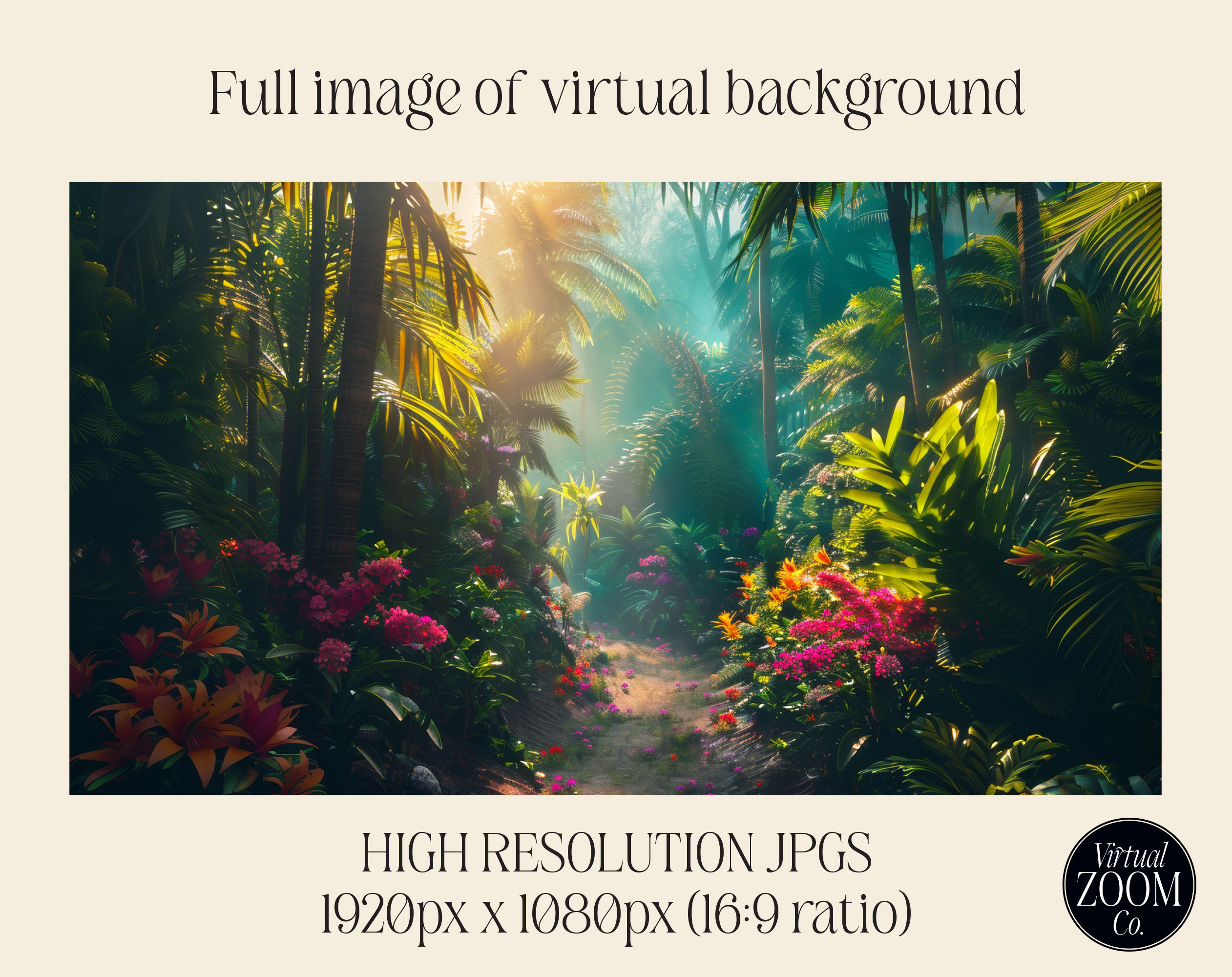 Zoom Background Nature Zoom Office Background Tropical Plants Zoom ...