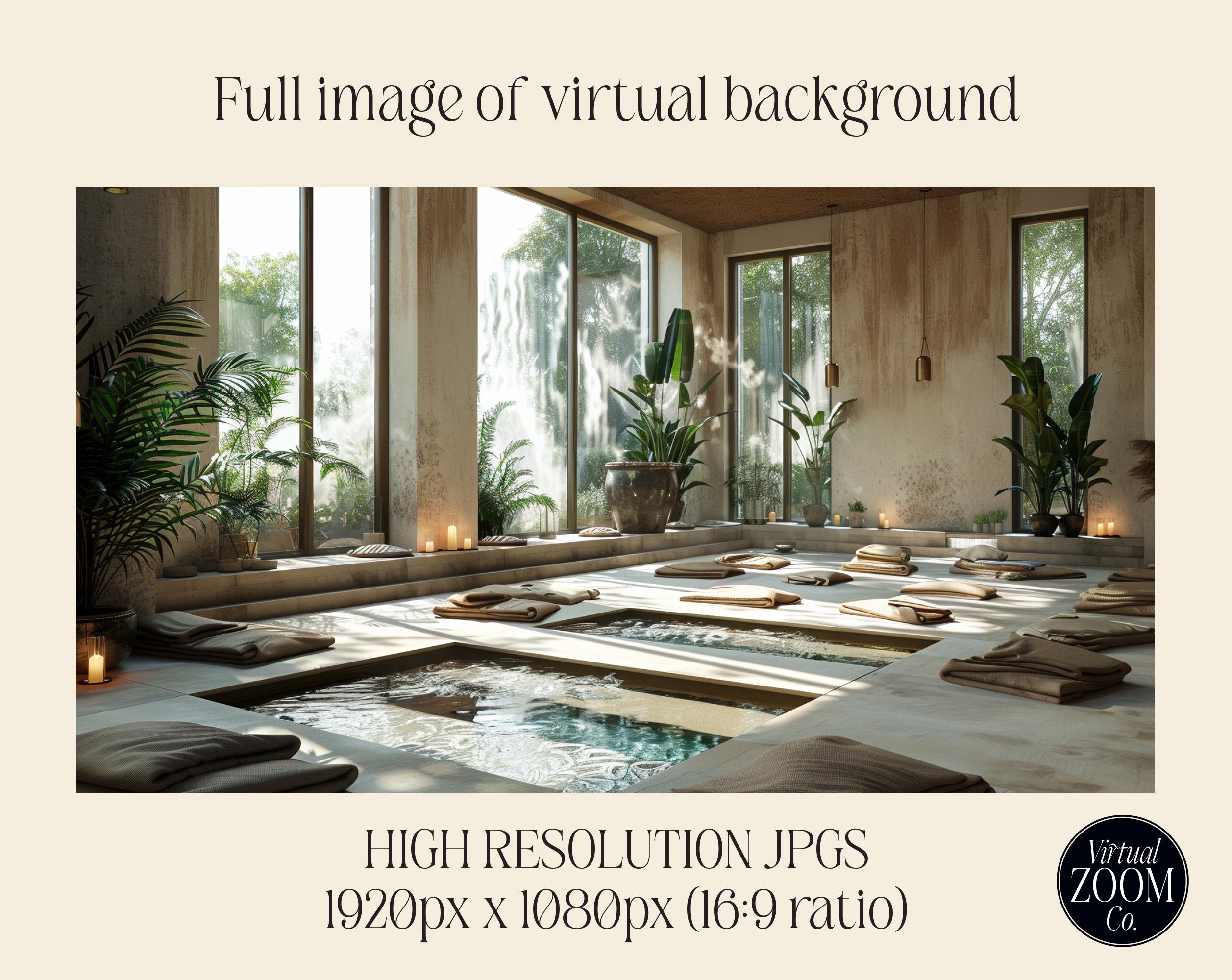 Zoom Background Yoga Retreat Wellness Retreat Weekend Spa Retreat Zoom Zen Calming Virtual ...