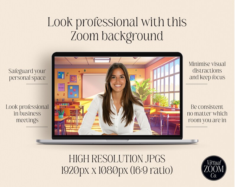 Zoom Background School Classroom Zoom Teacher Virtual Classroom School ...