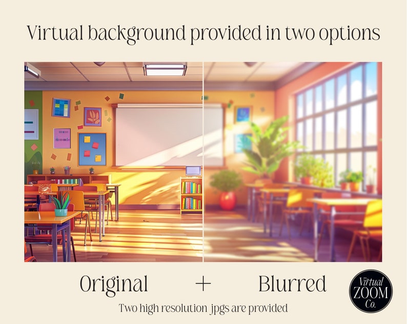 Zoom Background School Classroom Zoom Teacher Virtual Classroom School ...