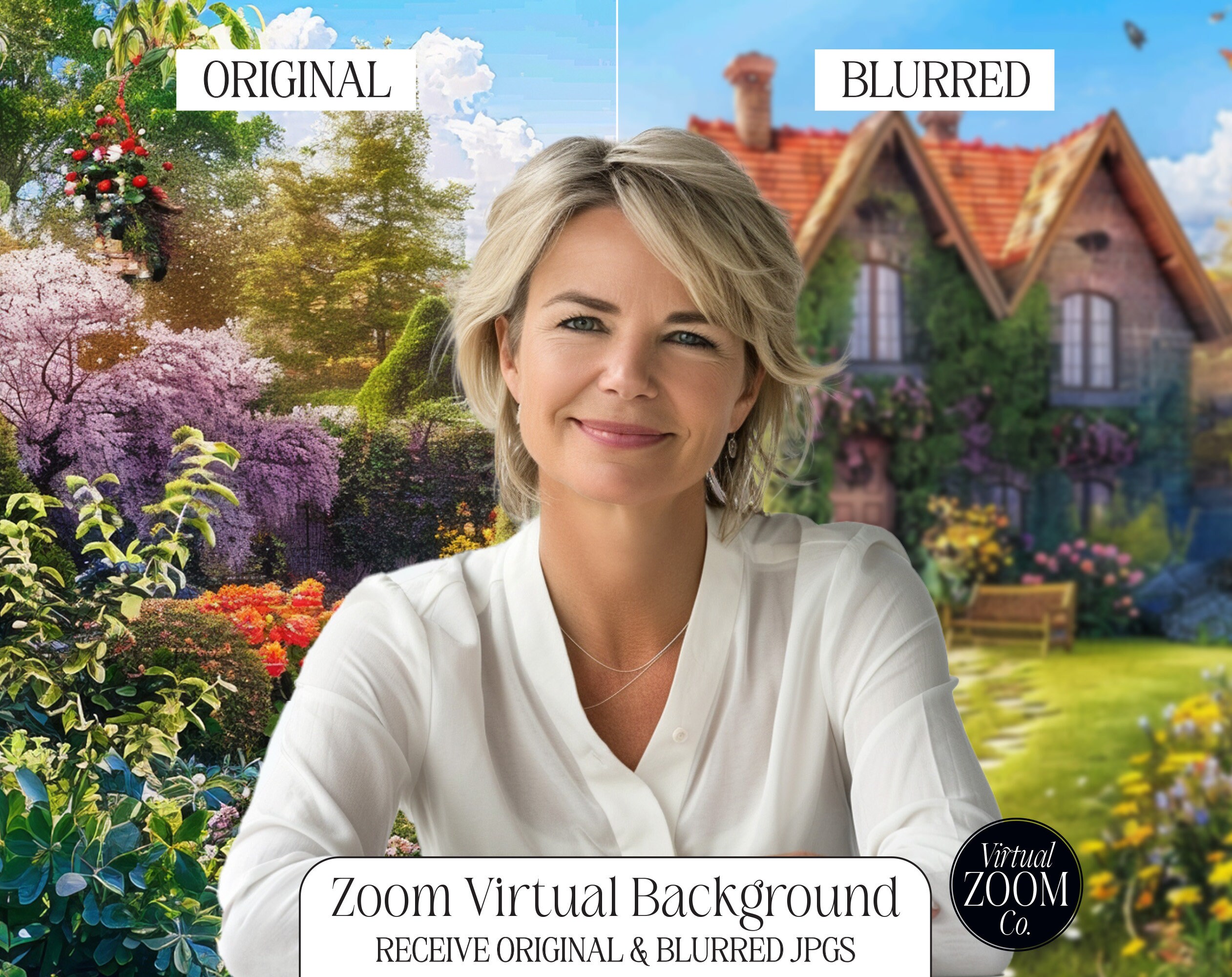 Zoom Background Spring Cottage Garden Zoom Flowers Zoom Photo Nature ...