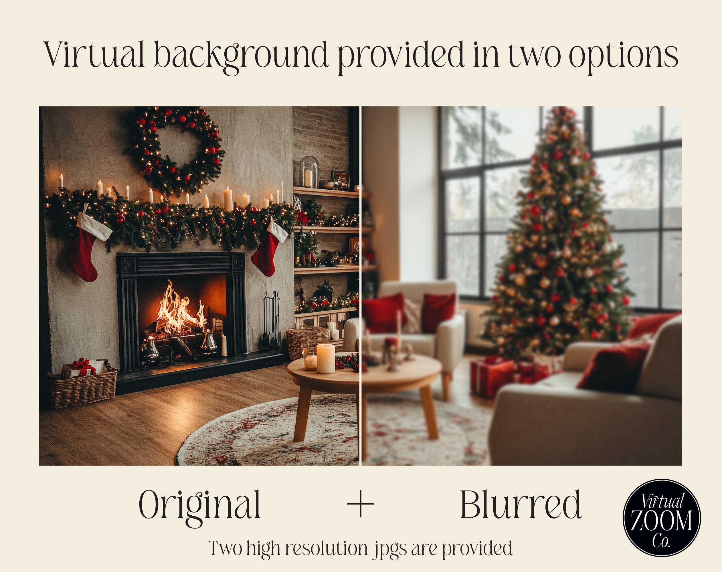 Zoom Background Festive Home Zoom Christmas Zoom Winter Home Virtual ...