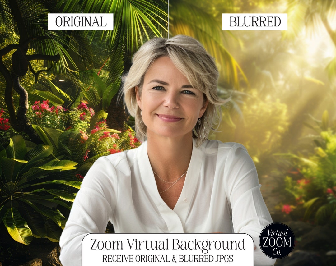 Zoom Background Nature Image Tropical Oasis Tropical Flower Jungle ...