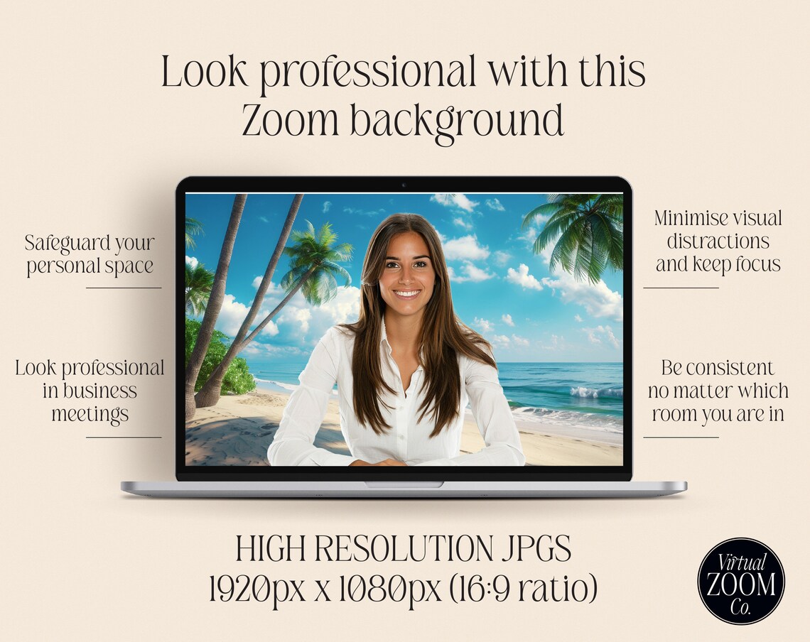 Zoom Background Beach Zoom Virtual Background Beaches Zoom Tropical ...