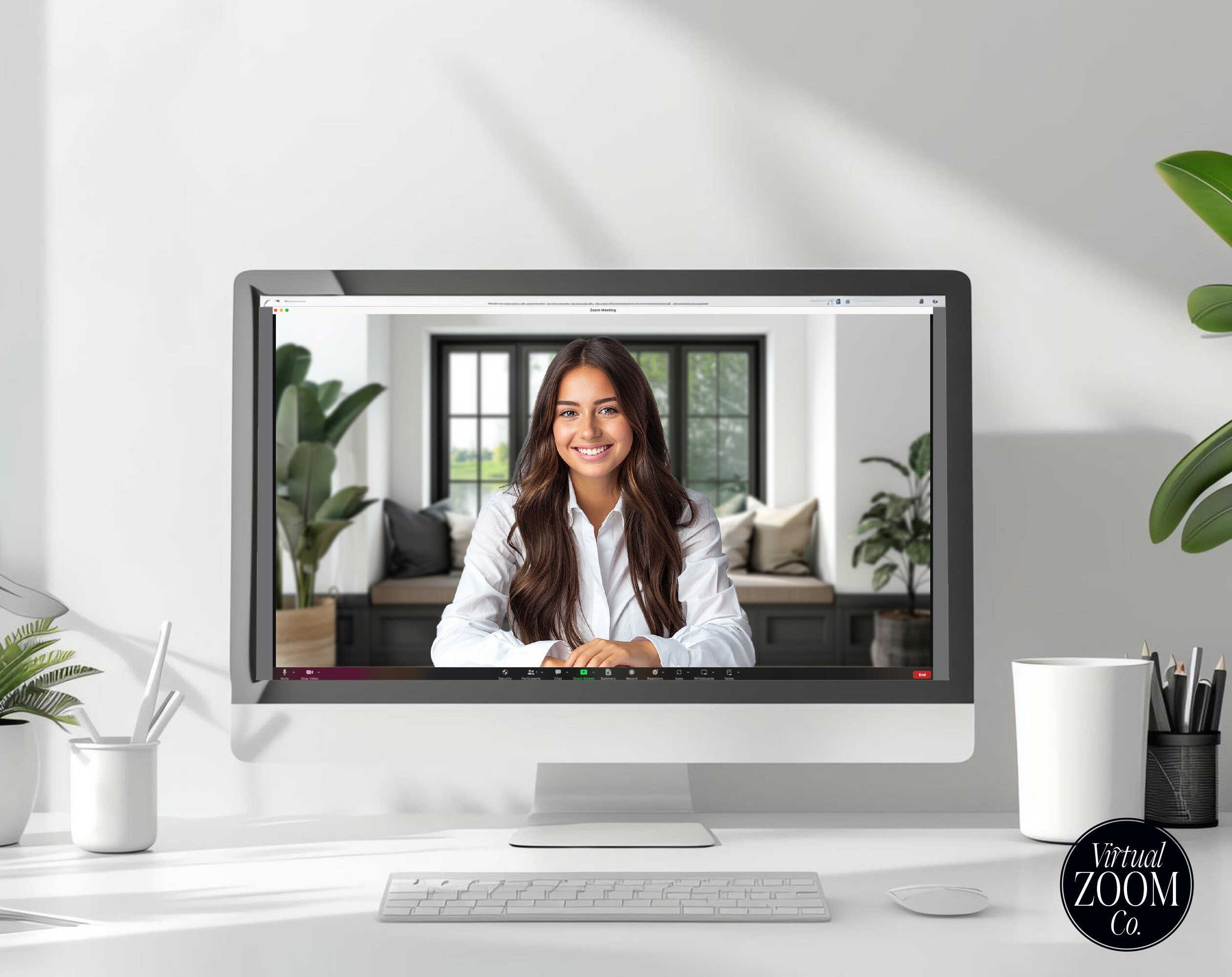 Zoom Background Window Seat Zoom Office Window View Zoom Black Styled ...