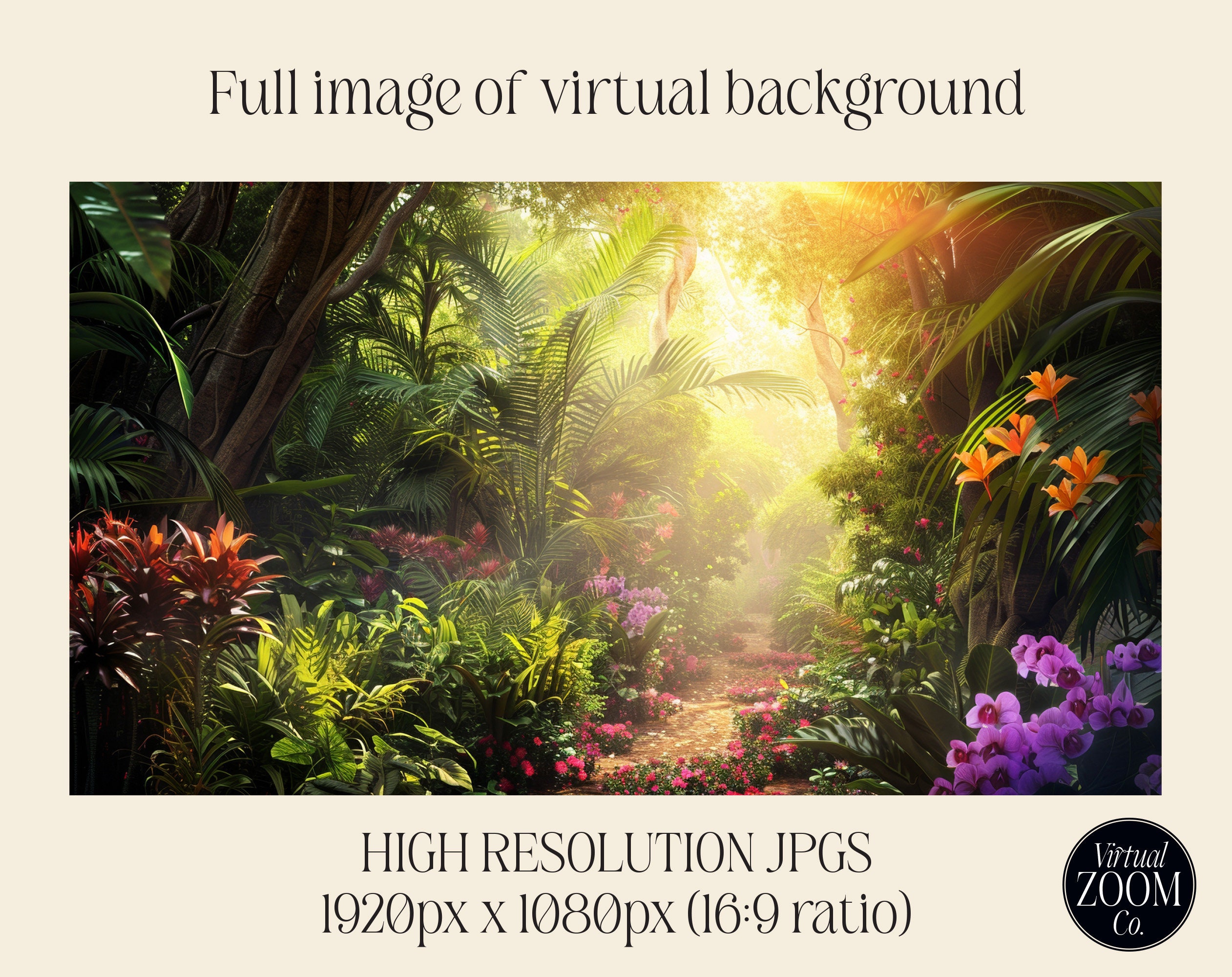 Zoom Background Nature Zoom Office Background Tropical Plants Zoom ...