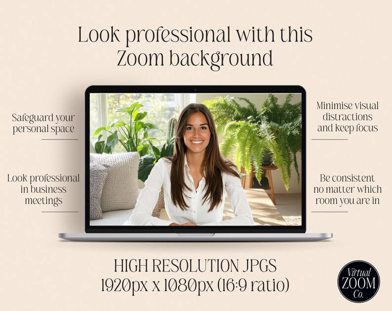 Zoom Background Plant Room Professional Zoom Window View Background ...