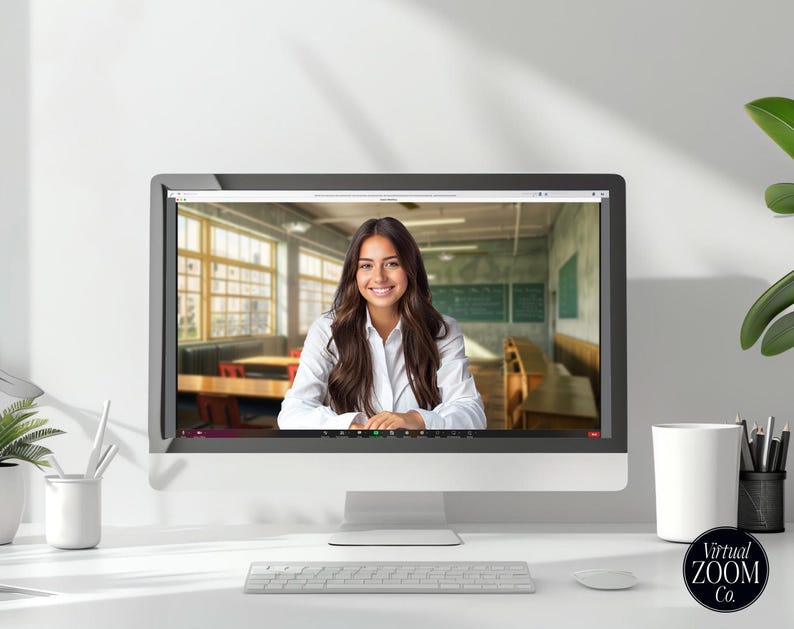 Zoom Background School Classroom Zoom Teacher Virtual Classroom School ...