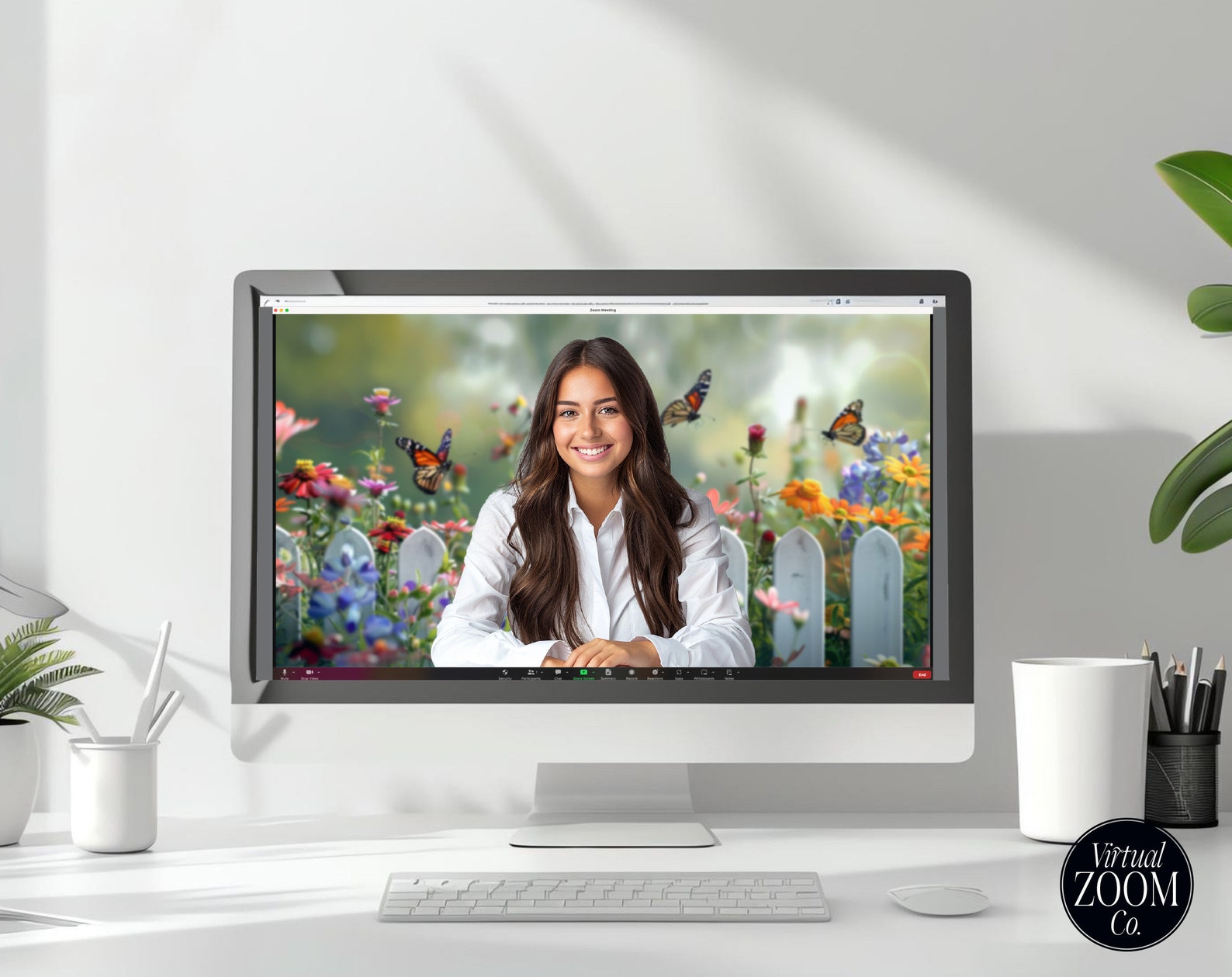 Zoom Background Spring Cottage Garden Zoom Flowers Zoom Photo Nature ...