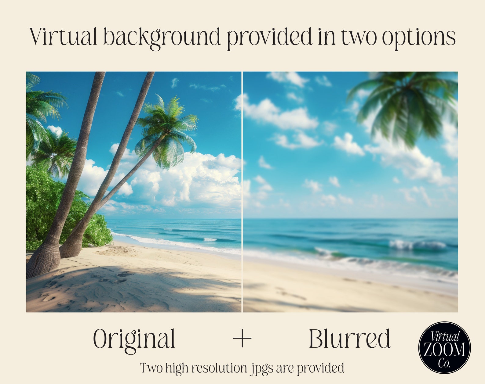 Zoom Background Beach Zoom Virtual Background Beaches Zoom Tropical ...