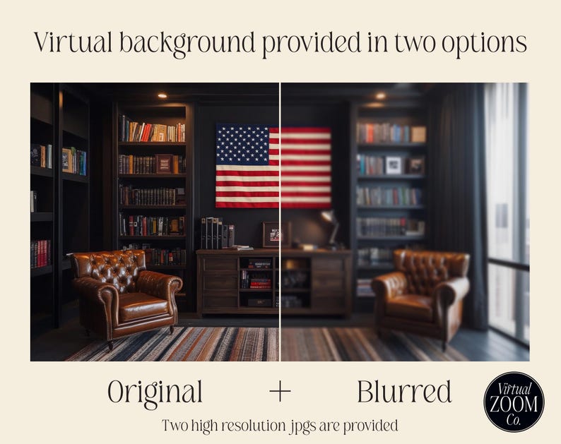 Zoom Background American Background Professional Zoom Virtual ...