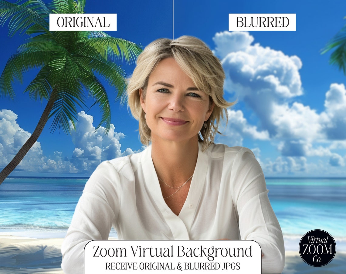 Zoom Background Beach Zoom Virtual Background Beaches Zoom Tropical ...